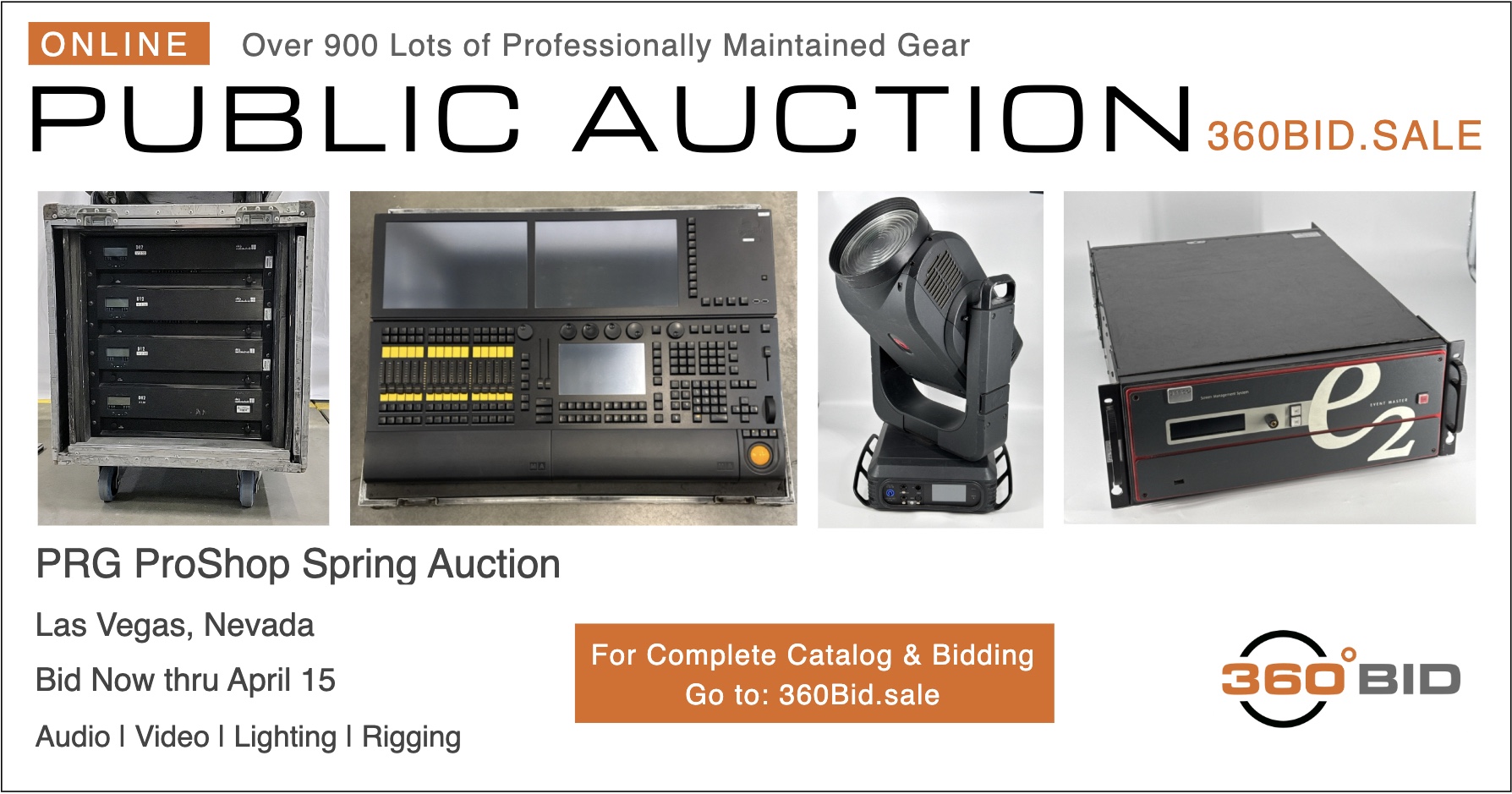 PRG Specialty Camera Gear Auction - Chicago - ThreeSixty Asset Advisors